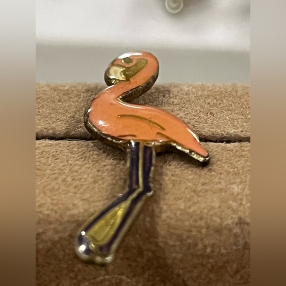 Jewelry | Very Old Enamel Flamingo Pin | Poshmark